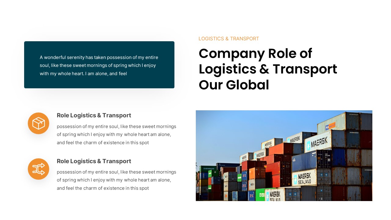 Logixtic - Logistics & Transport PowerPoint Template, Presentation ...
