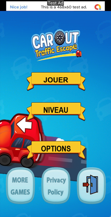 CAR OUT - 720 LEVELS (Admob + GDPR + Android Studio) by gradle | CodeCanyon