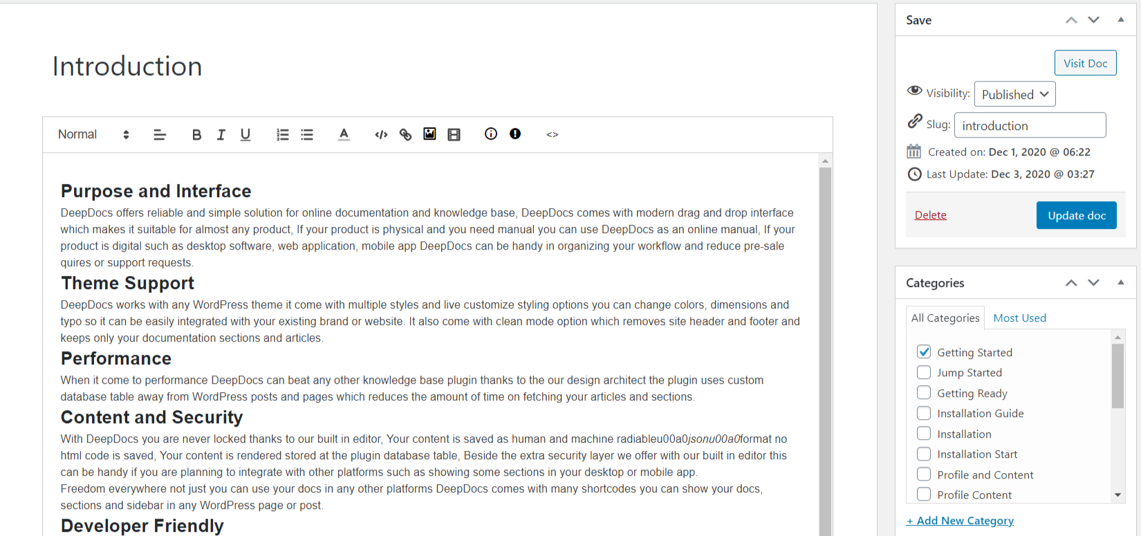 DeepDocs - Documentation and Knowledge Base Plugin by BeSquares | CodeCanyon
