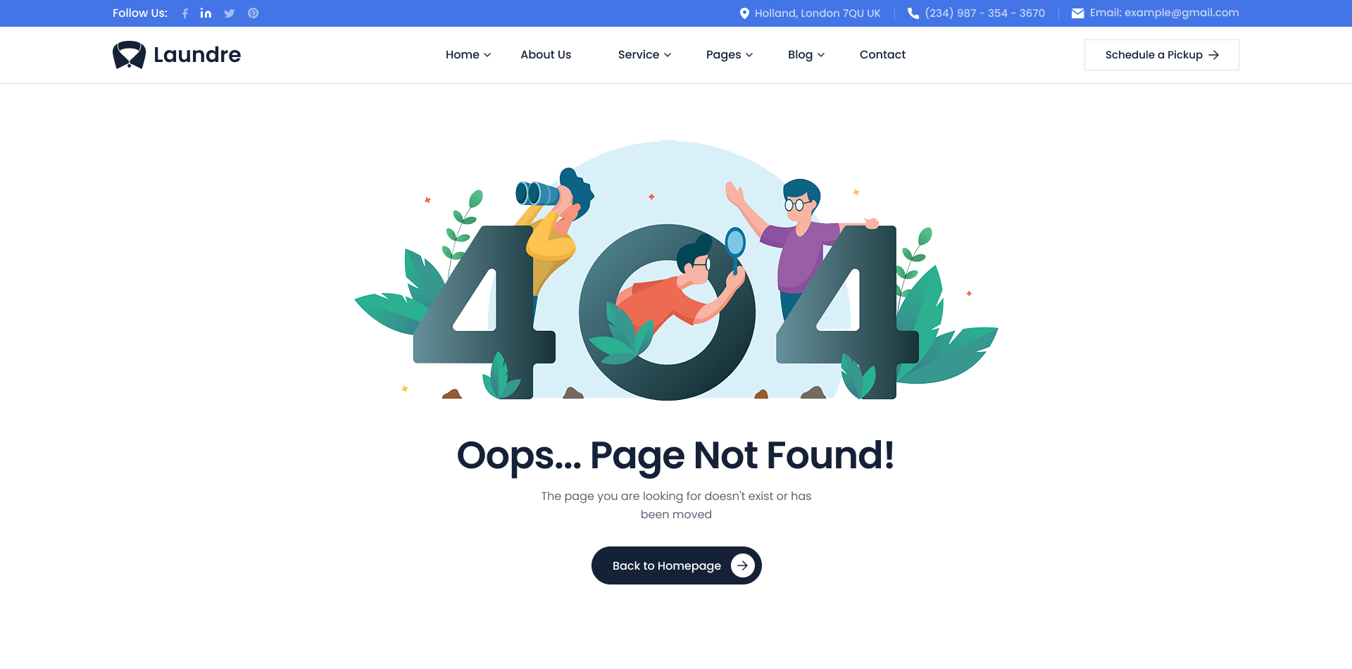 Laundre - Laundry & Dry Cleaning Figma Template by SoftCrafty | ThemeForest