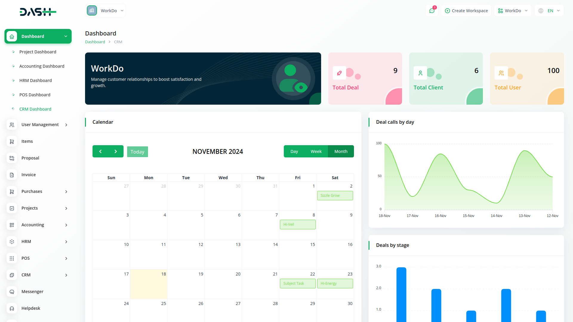 WorkDo Dash SaaS - Open Source ERP with Multi-Workspace by WorkDo | CodeCanyon