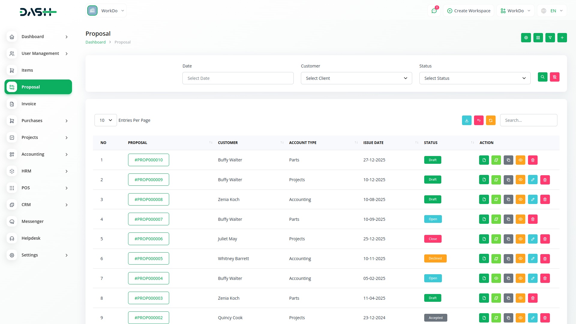 WorkDo Dash SaaS - Open Source ERP with Multi-Workspace by WorkDo | CodeCanyon