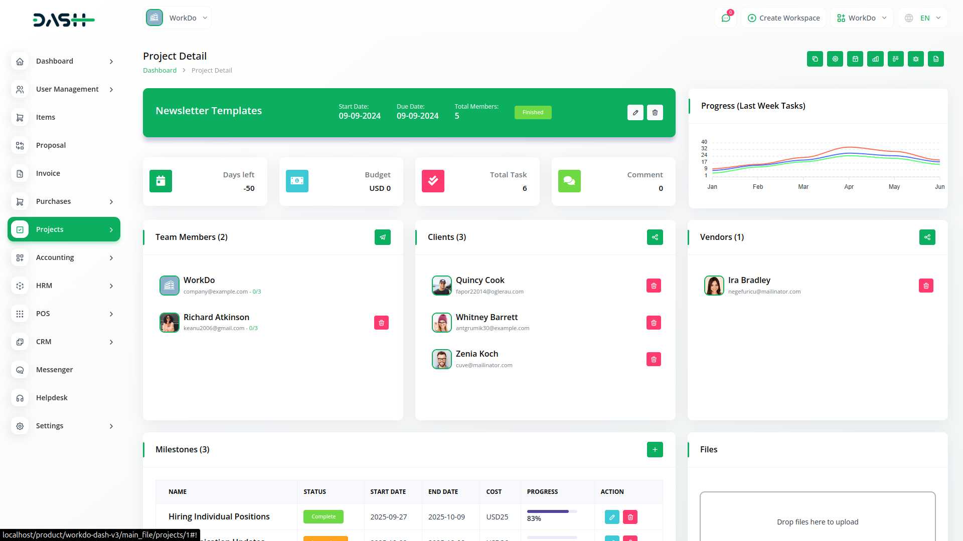 WorkDo Dash SaaS - Open Source ERP with Multi-Workspace by WorkDo | CodeCanyon