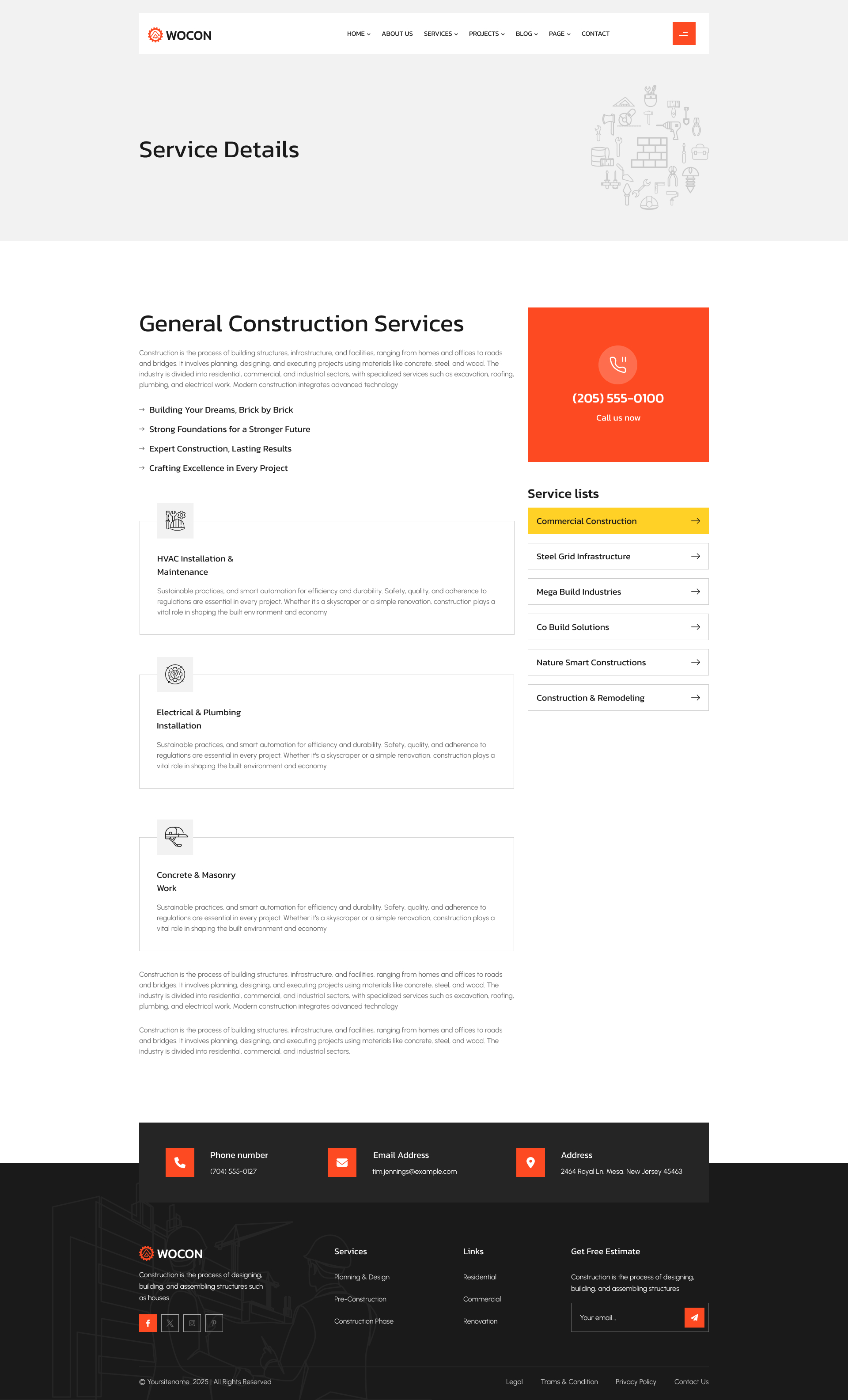 Wocon - Construction Figma Template by SoftCrafty | ThemeForest