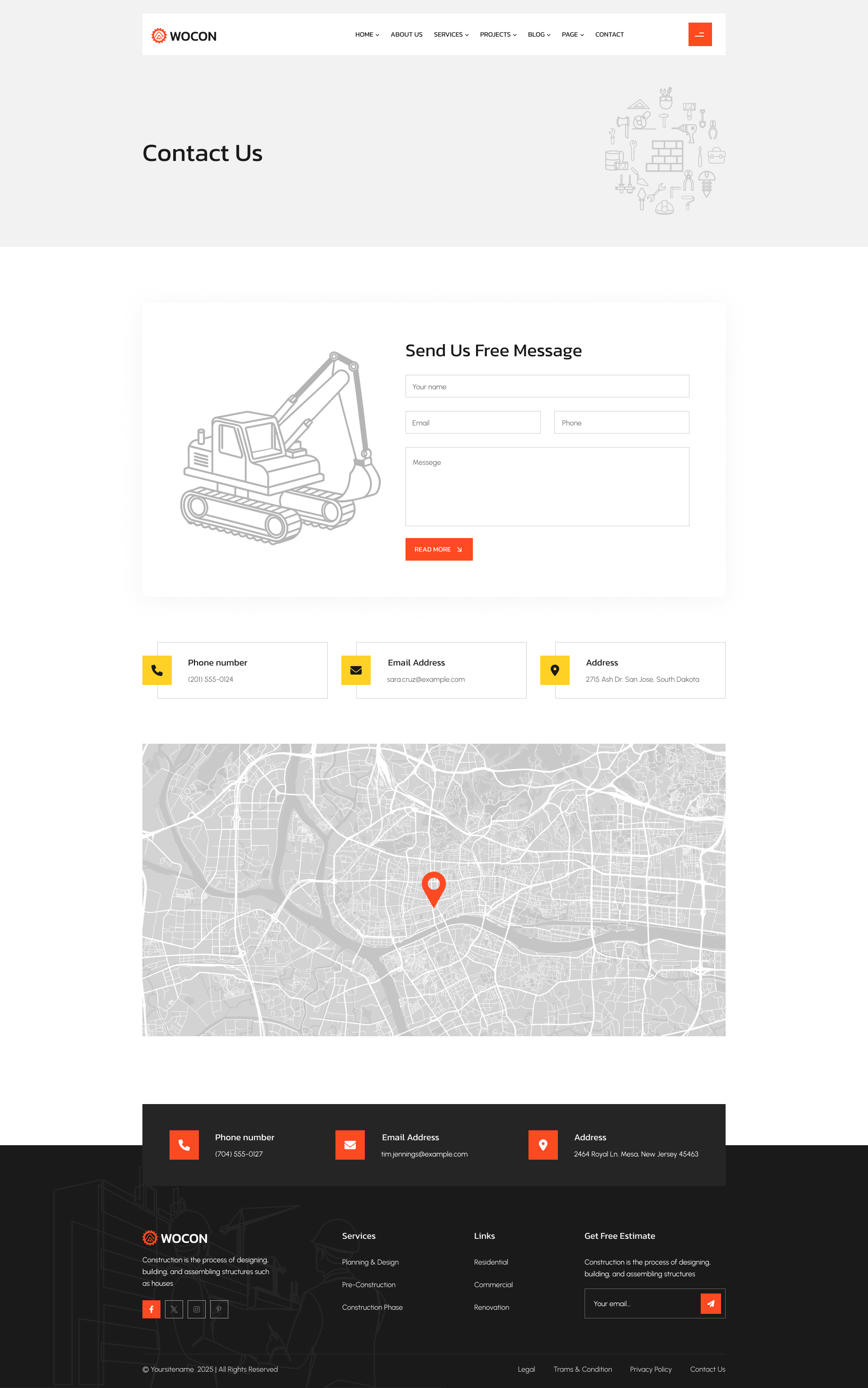 Wocon - Construction Figma Template by SoftCrafty | ThemeForest