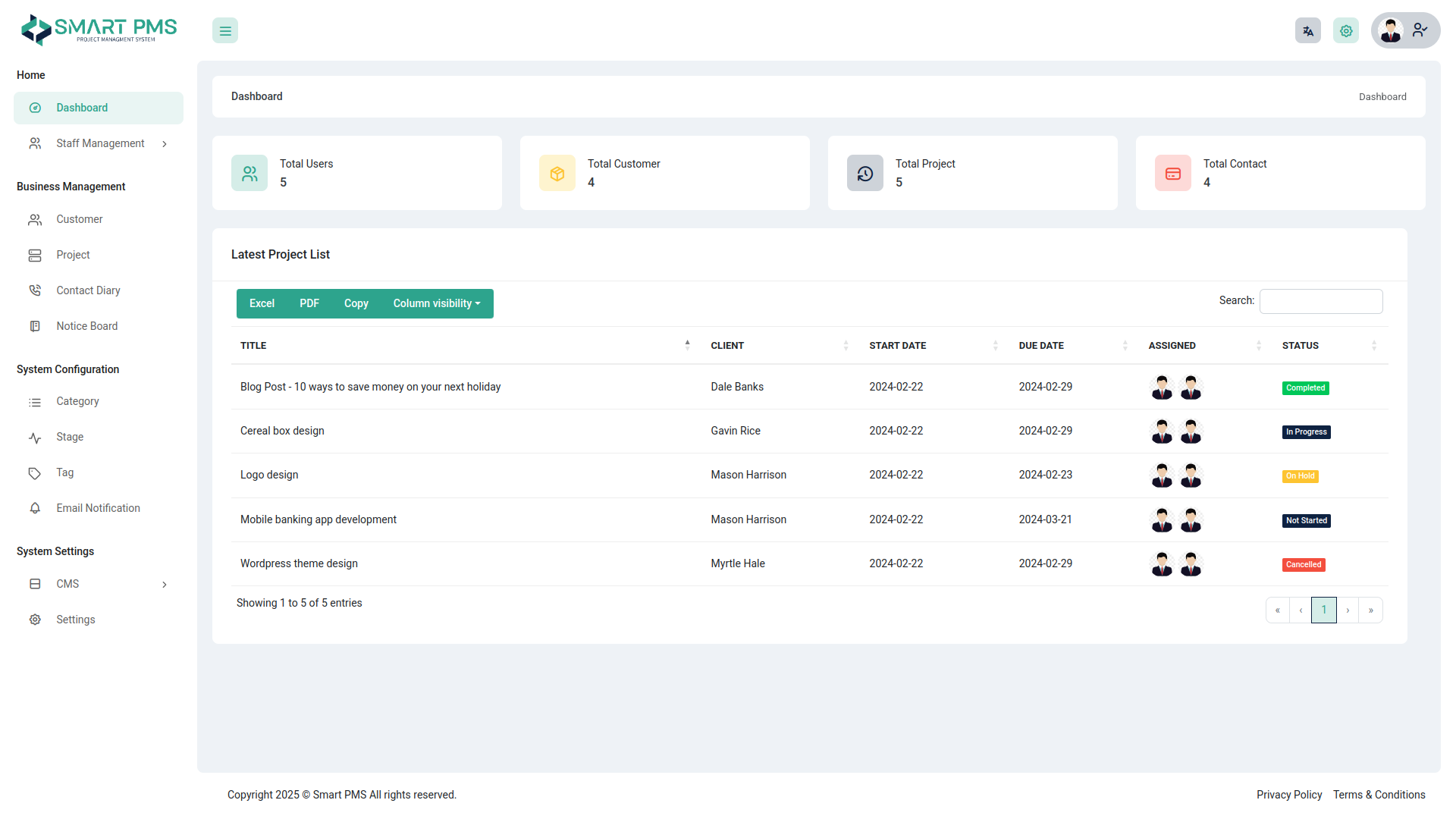 Smart PMS - Project Managment System by smartwebinfotech | CodeCanyon