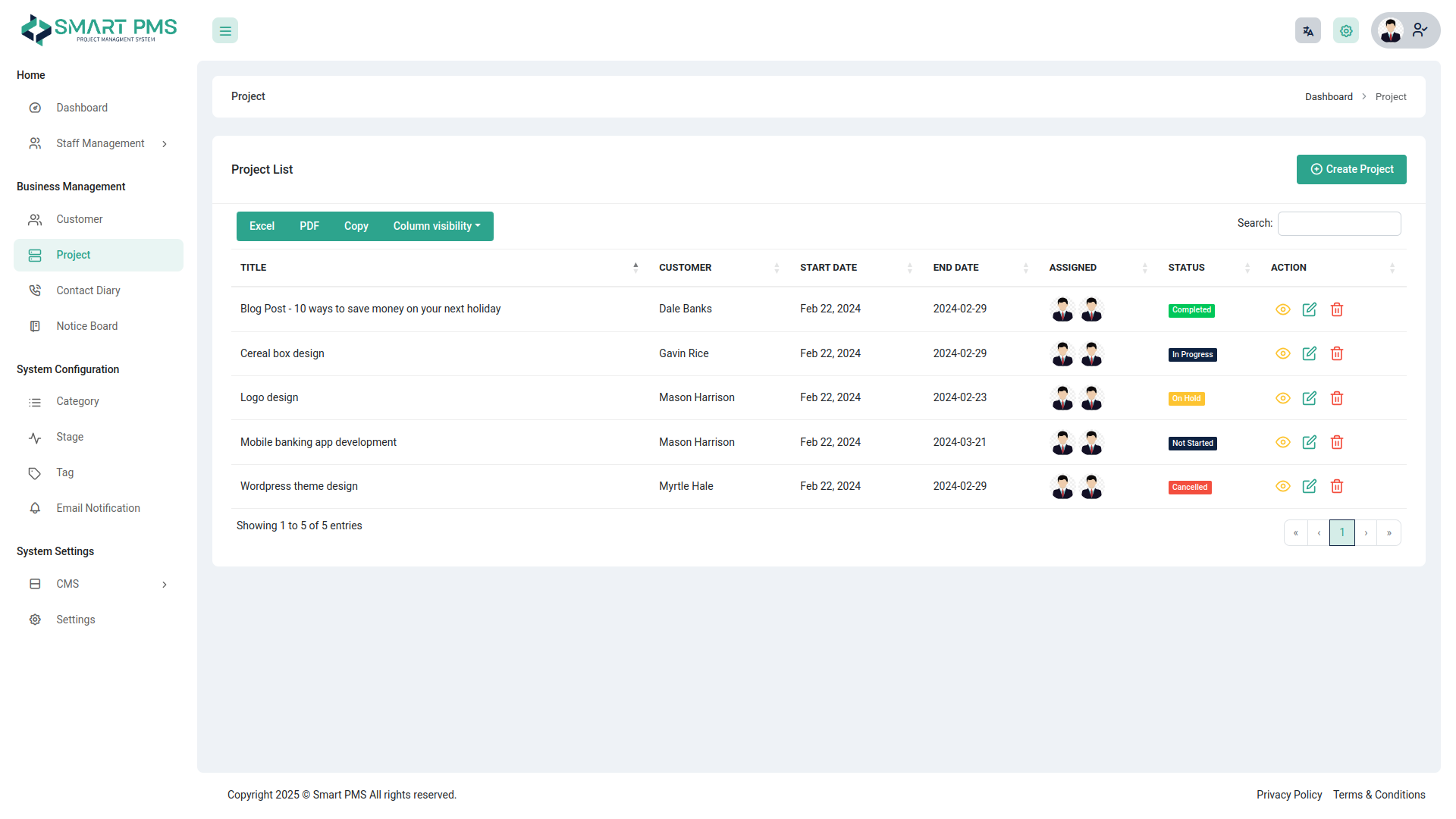 Smart PMS - Project Managment System by smartwebinfotech | CodeCanyon