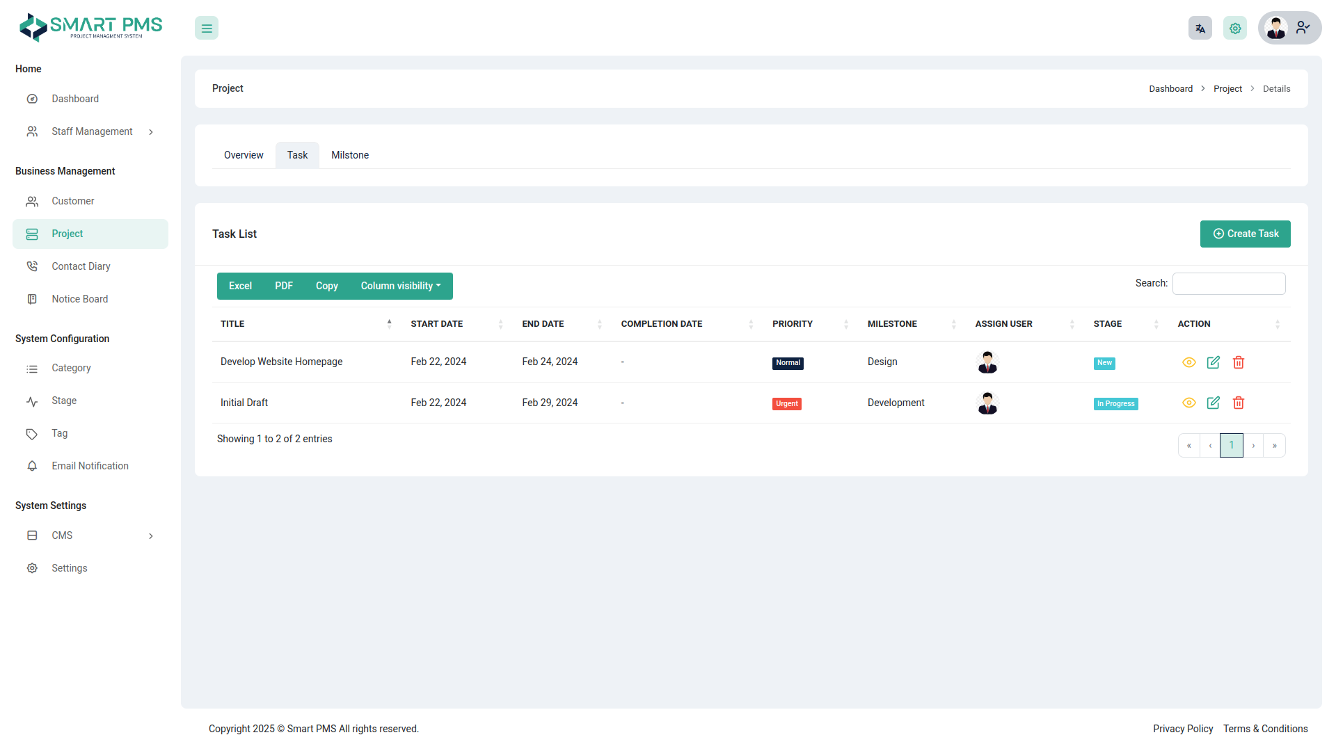 Smart PMS - Project Managment System by smartwebinfotech | CodeCanyon