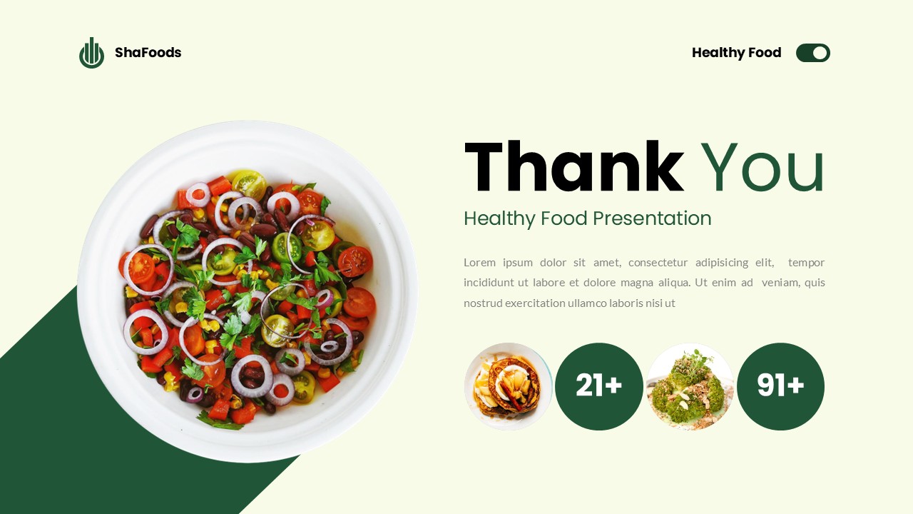 Healthy Food Google Slide, Presentation Templates | GraphicRiver