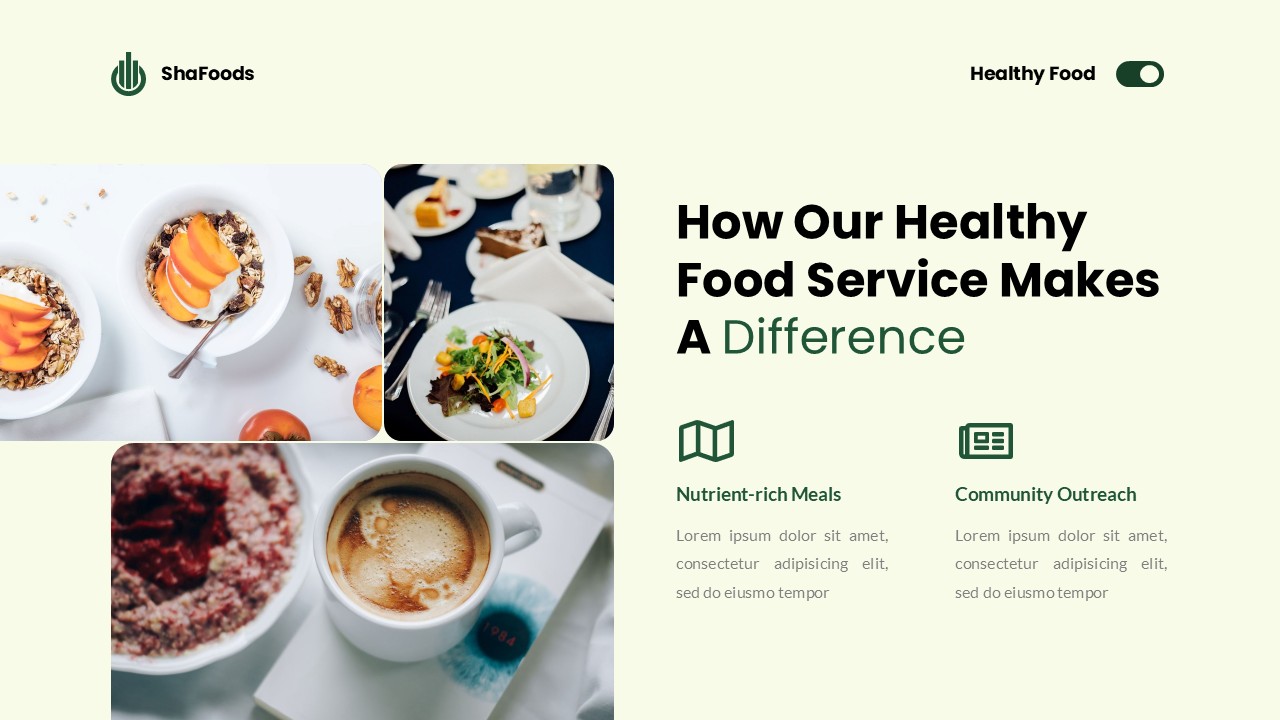 Healthy Food Google Slide, Presentation Templates | GraphicRiver