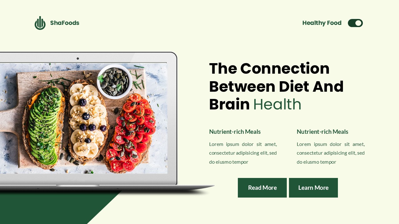 Healthy Food Google Slide, Presentation Templates | GraphicRiver