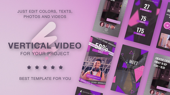 Instagram Reels Pink Violet, After Effects Project Files | VideoHive