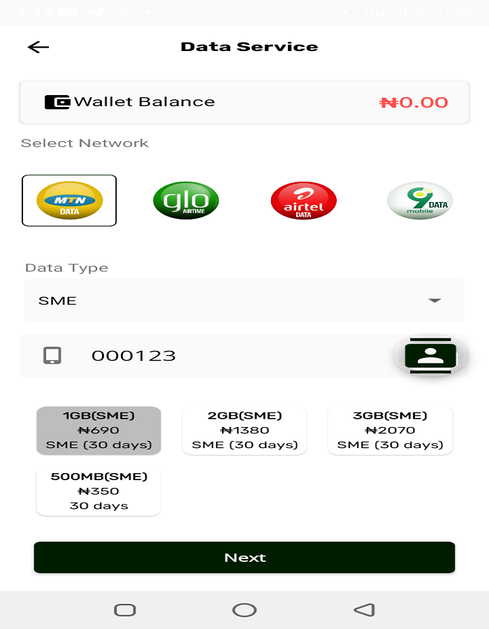 Vtu Android App Template - Sell Airtime, Data, Cable Subscriptions ...