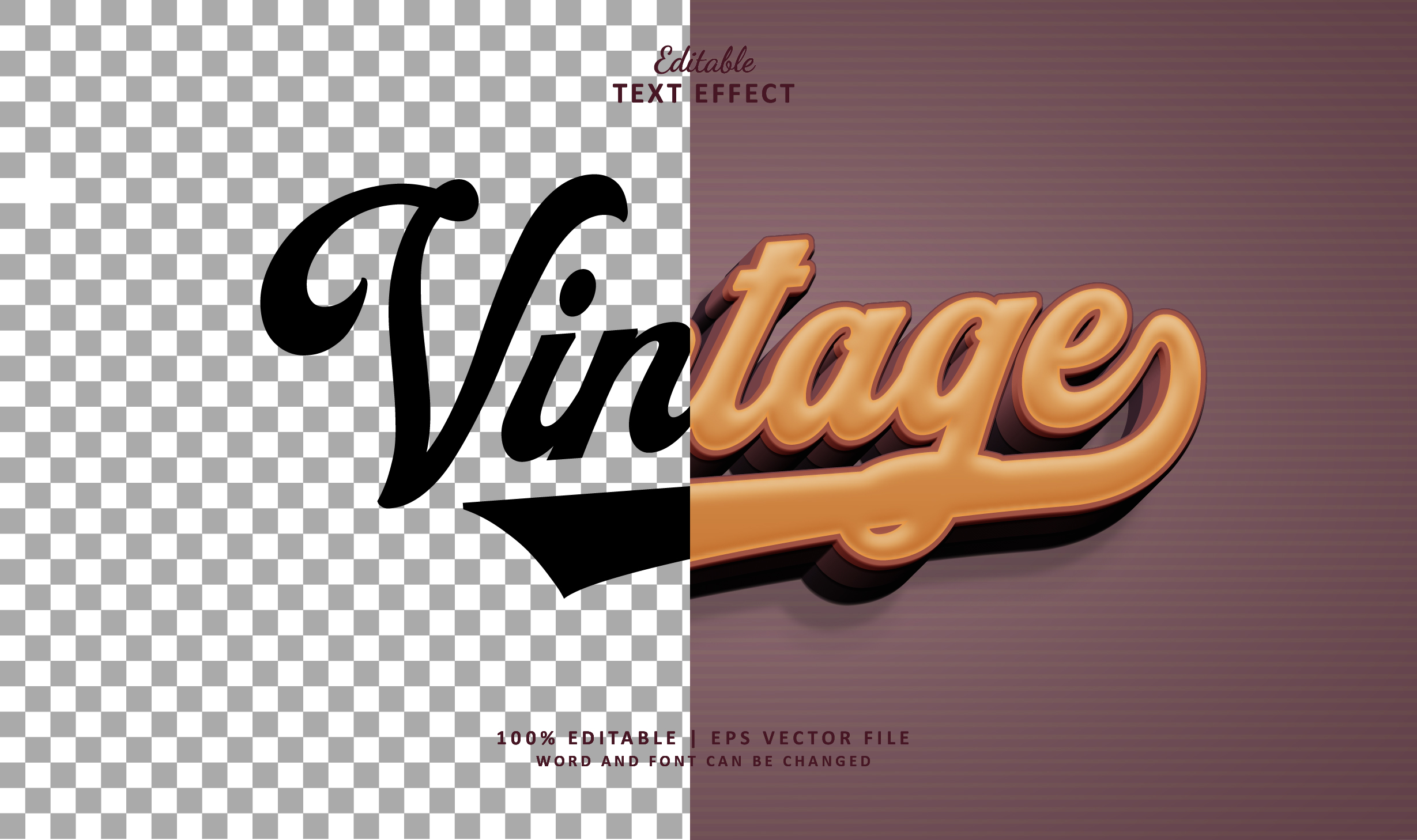 9 Text Effect Vintage, Add-ons | GraphicRiver