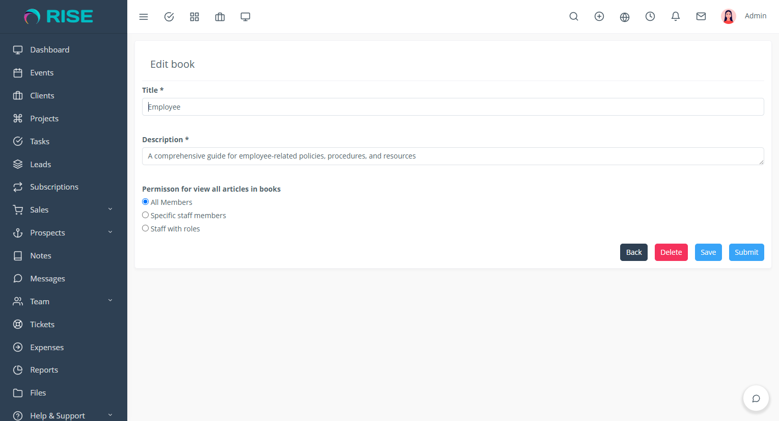 RiseWiki - Internal knowledge for RISE by techfago_scripts | CodeCanyon