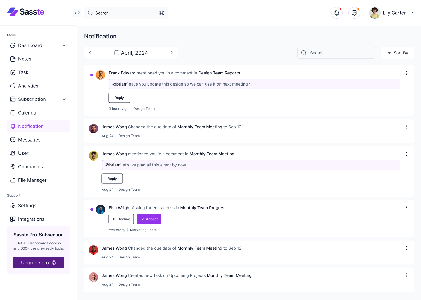 Saaste - Saas Admin Dashboard Figma UI Template Kit by QuomodoTheme