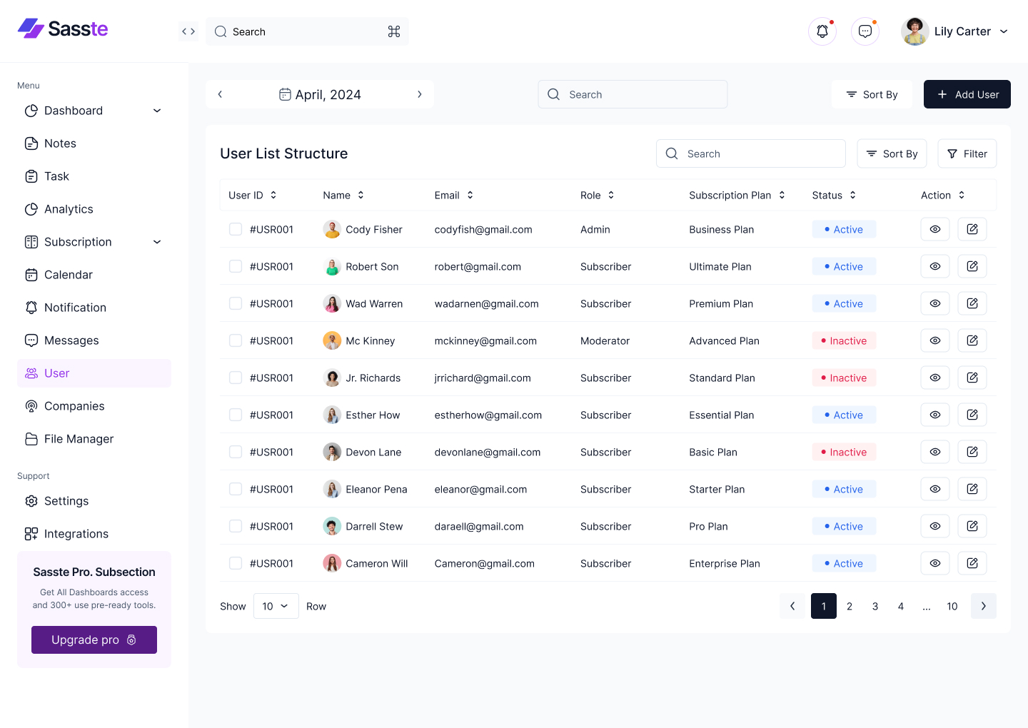 Saaste - Saas Admin Dashboard Figma UI Template Kit by QuomodoTheme