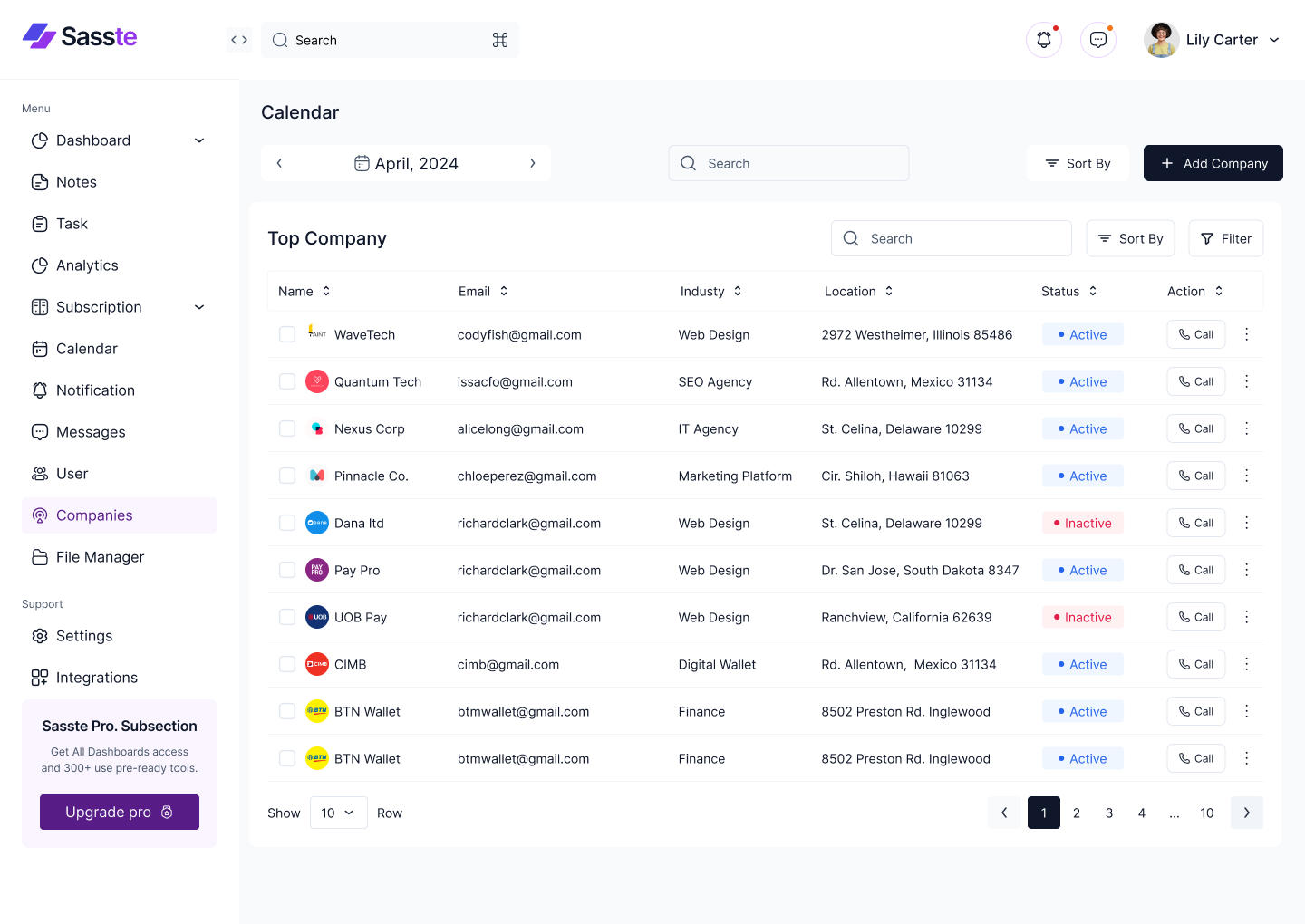 Saaste - Saas Admin Dashboard Figma UI Template Kit by QuomodoTheme