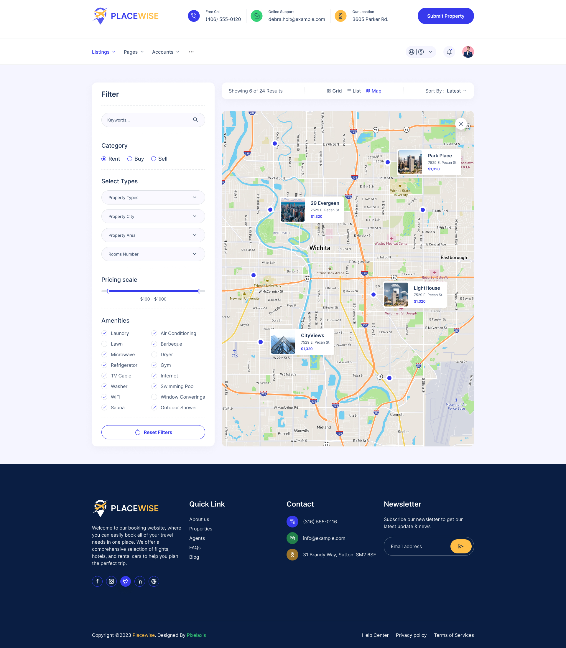 Placewise - Online Booking Figma Template by pixelaxis | ThemeForest