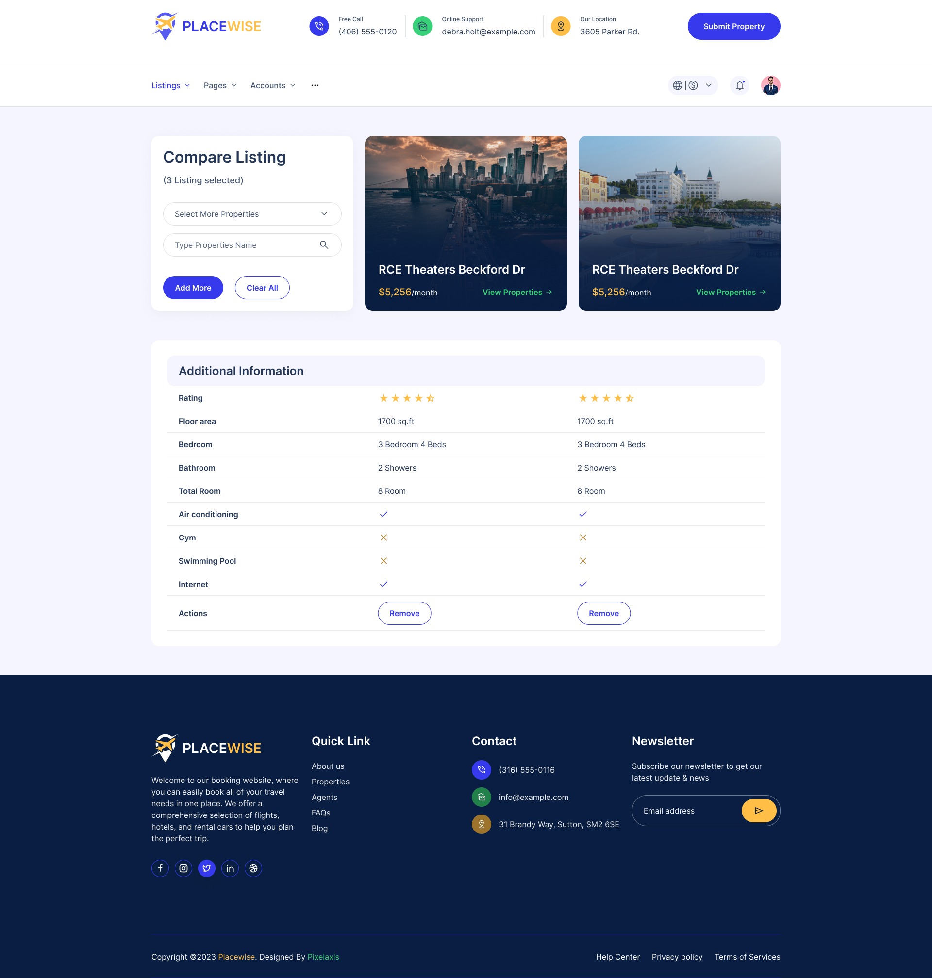 Placewise - Online Booking Figma Template by pixelaxis | ThemeForest