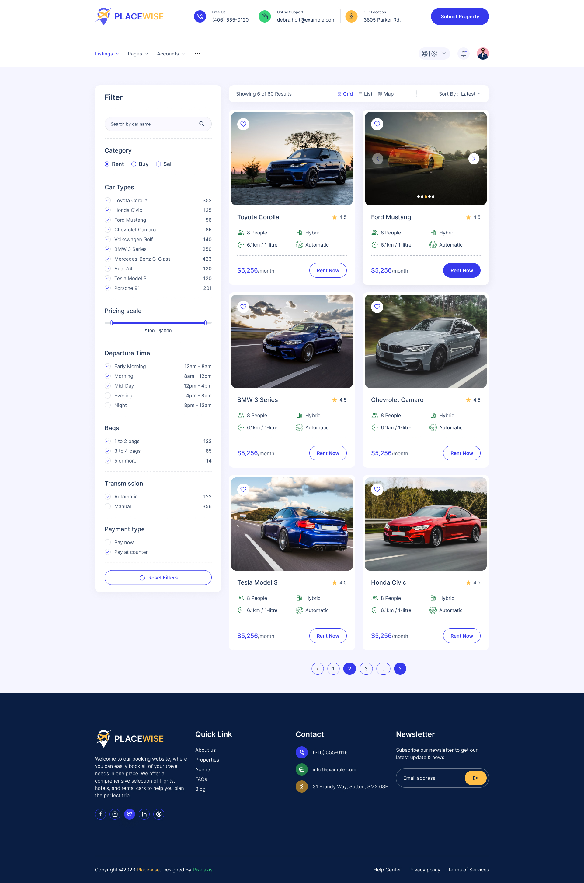 Placewise - Online Booking Figma Template by pixelaxis | ThemeForest