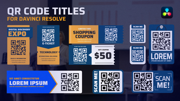 QR Code Titles Davinci Resolve, DaVinci Resolve Templates | VideoHive