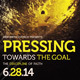 Pressing Towards the Goal Church Flyer Template, Print Templates ...