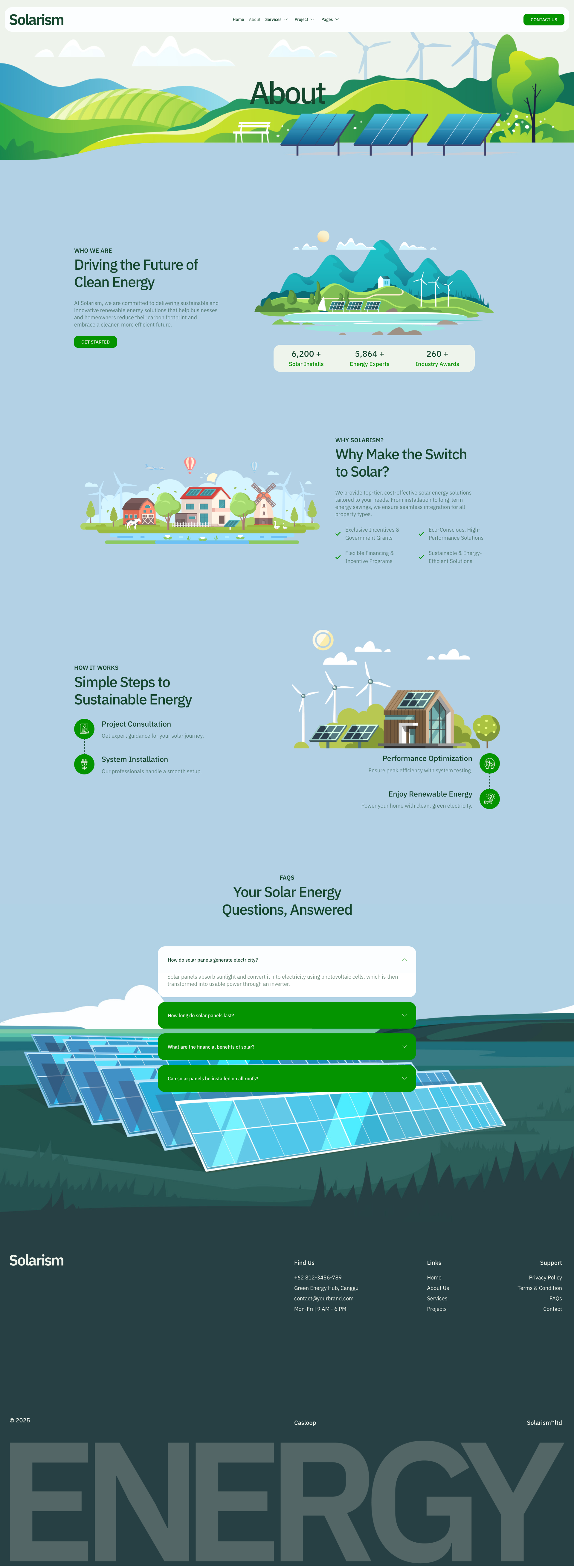 Solarism - Green Energy Business & Services Elementor Template Kit by ...