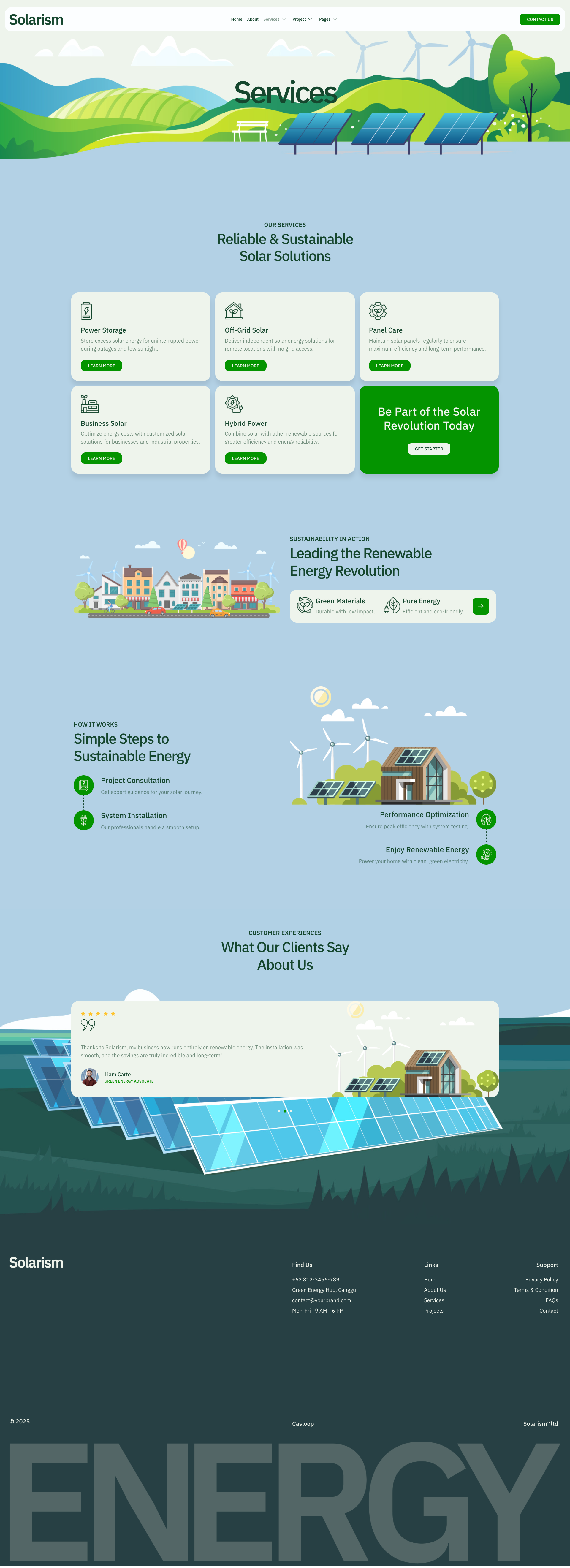 Solarism - Green Energy Business & Services Elementor Template Kit by ...