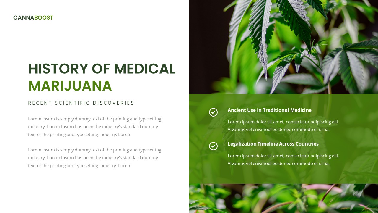 Medical Marijuana PowerPoint, Presentation Templates | GraphicRiver