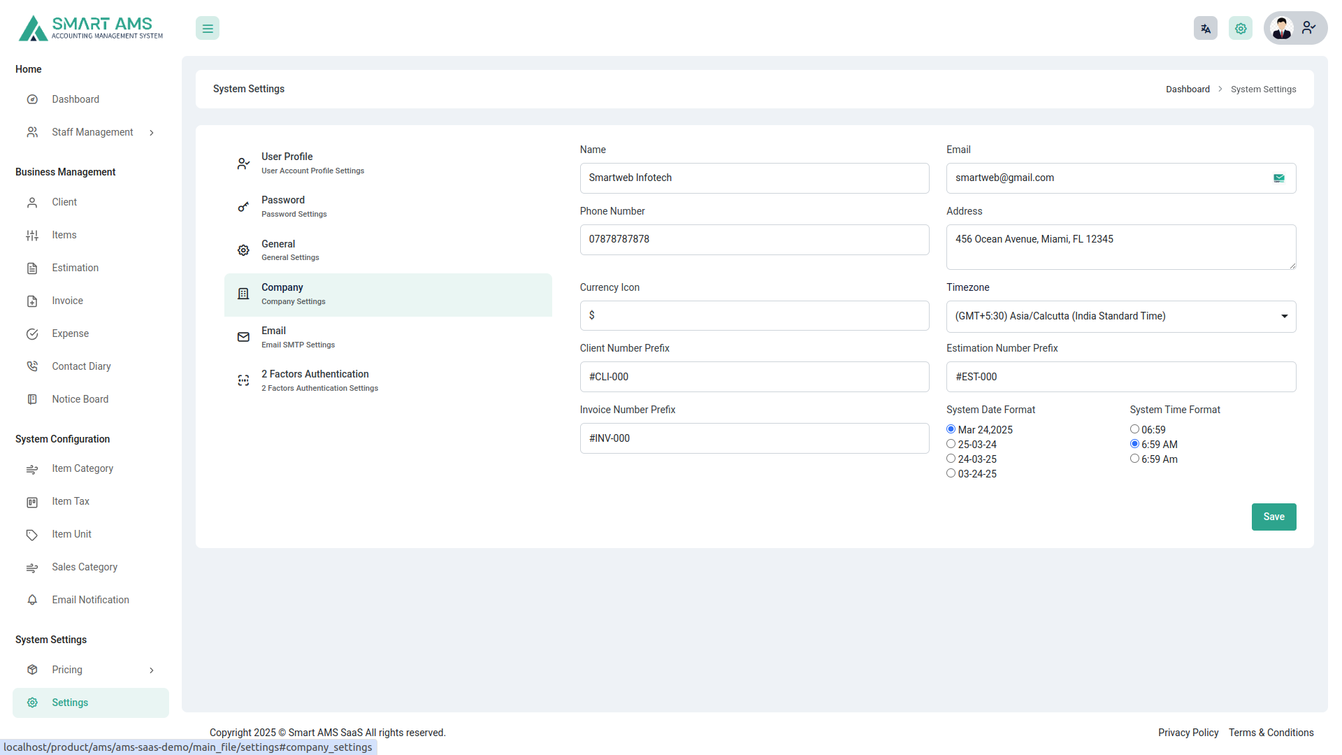 Smart AMS SaaS - Accounting Management System by smartwebinfotech ...