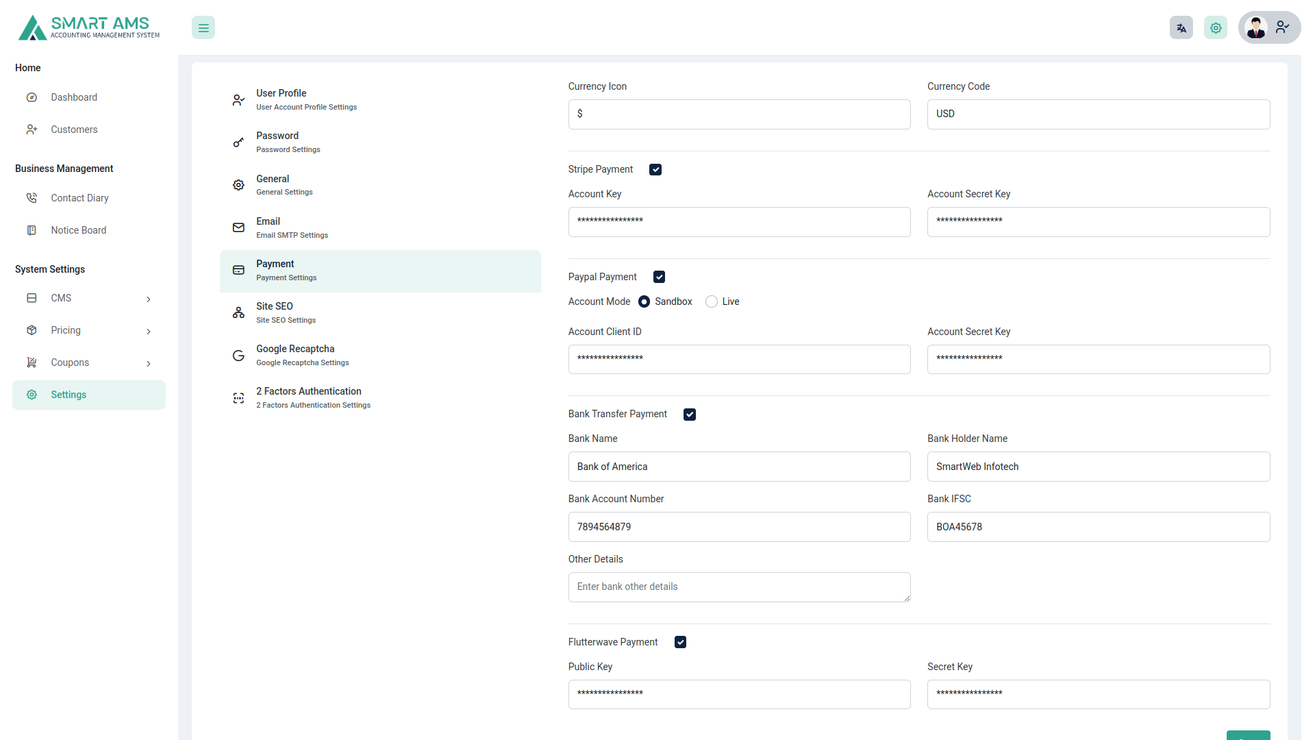 Smart AMS SaaS - Accounting Management System by smartwebinfotech ...