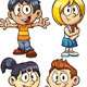 Cartoon Kids, Vectors | GraphicRiver