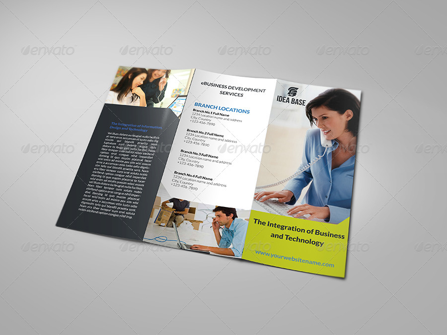 Technology Business Tri-Fold Brochure, Print Templates | GraphicRiver