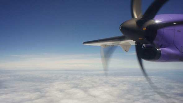 Flying Propeller Plane, Stock Footage | VideoHive