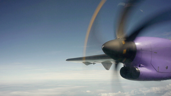 Propeller Plane Flying, Stock Footage | VideoHive