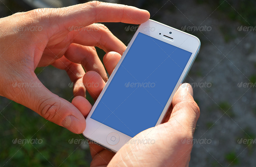 White Phone 5 Mockups, Graphics | GraphicRiver