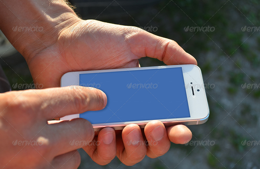 White Phone 5 Mockups, Graphics | GraphicRiver