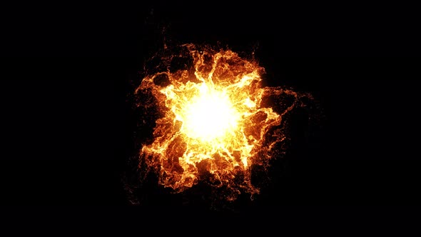 Burning Fire Energy Abstract Animation, Motion Graphics | VideoHive