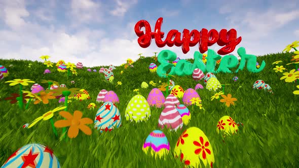 Happy Easter Field., Motion Graphics | VideoHive