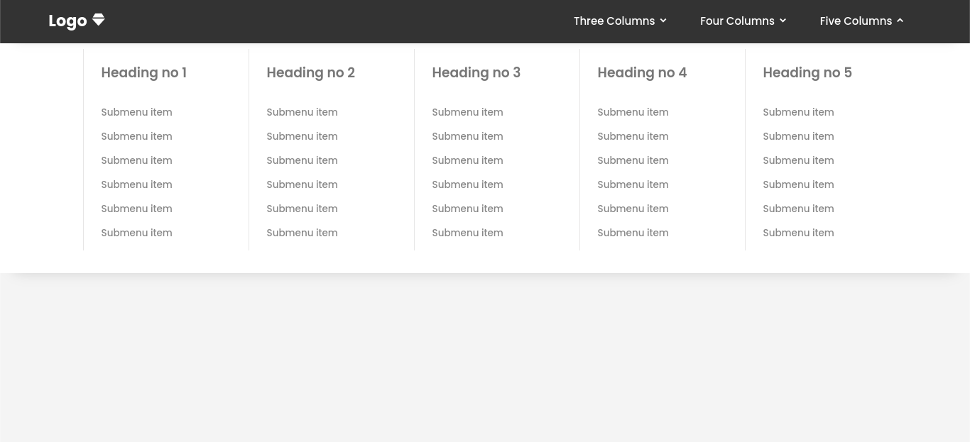 Animated Mega Menu CSS3 by reemstudio | CodeCanyon