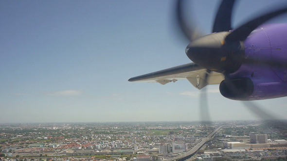 Propeller Plane Flying, Stock Footage | VideoHive