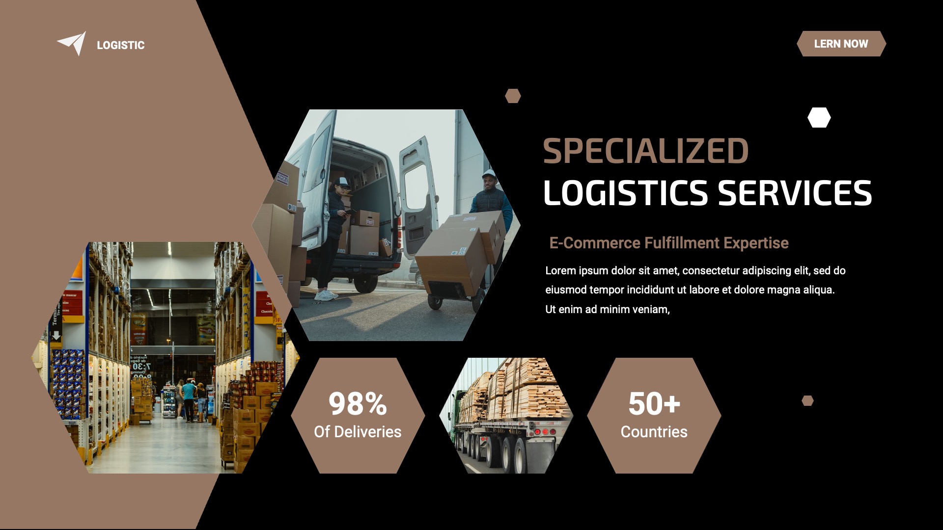 Logistic PowerPoint Tempate, Presentation Templates | GraphicRiver