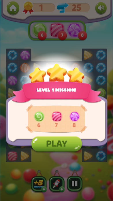 Candy Paradise - HTML5 Game, Construct 3 by EyeQStudio | CodeCanyon