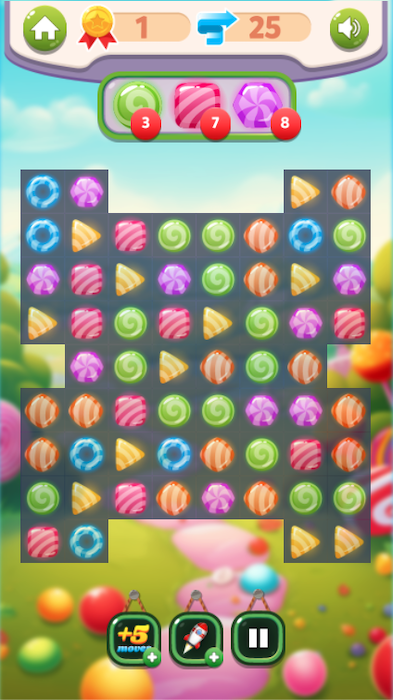 Candy Paradise - HTML5 Game, Construct 3 by EyeQStudio | CodeCanyon