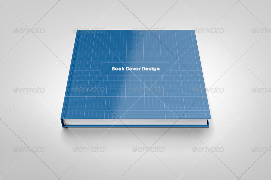 Square Book Mock-up, Graphics | GraphicRiver
