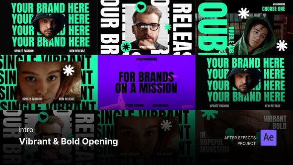 Intro/Opening - Vibrant & Bold Opening After Effects Project Files ...