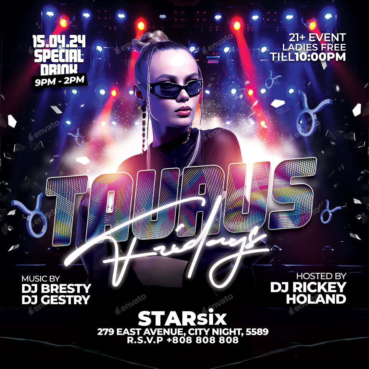 Night Club Flyer Bundle, Print Templates | GraphicRiver