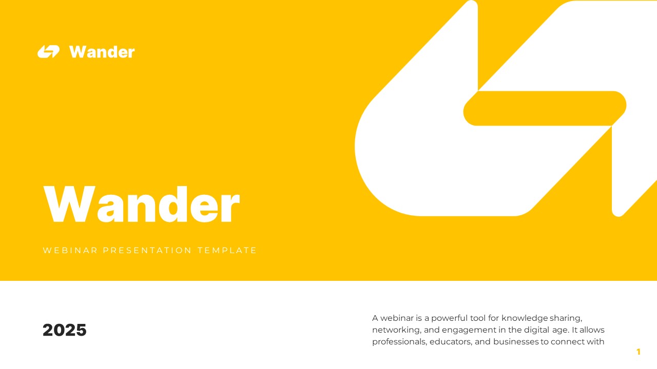 Wander - Webinar PowerPoint Template, Presentation Templates | GraphicRiver