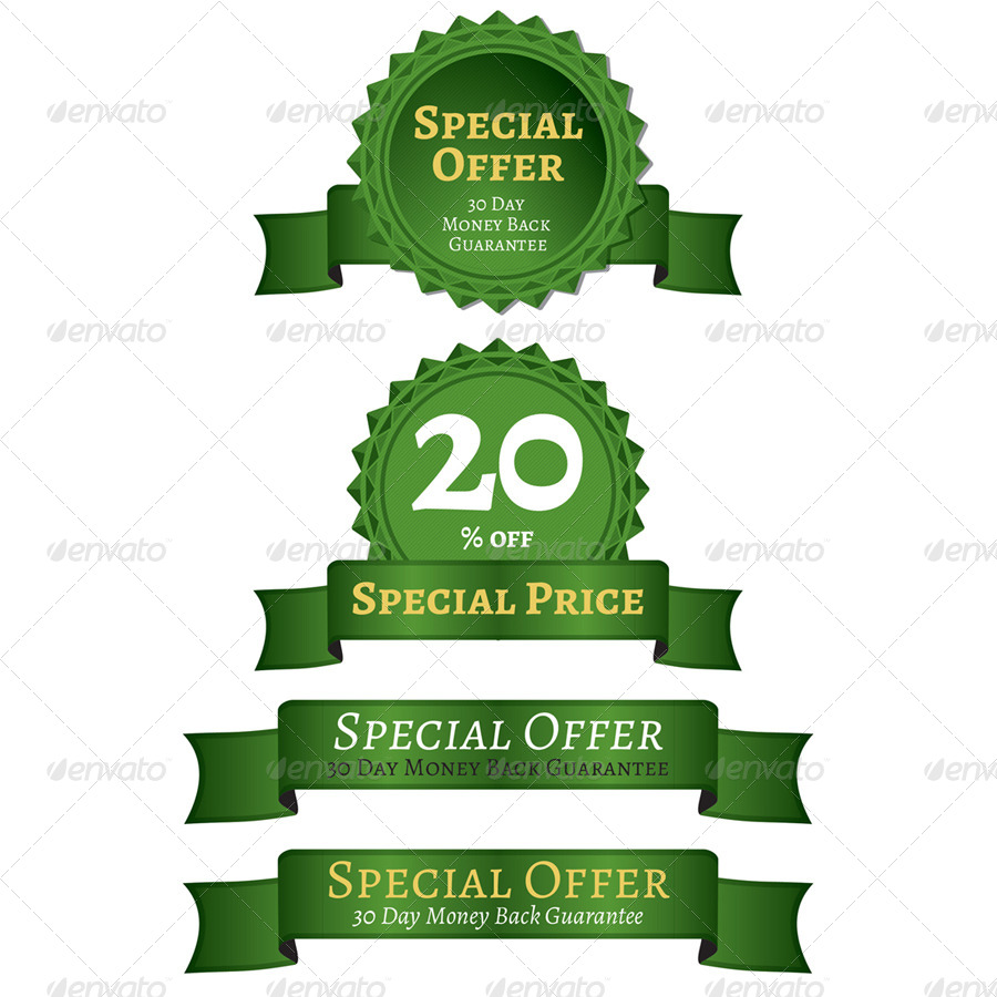 Price Stickers & Ribbons, Web Elements | GraphicRiver
